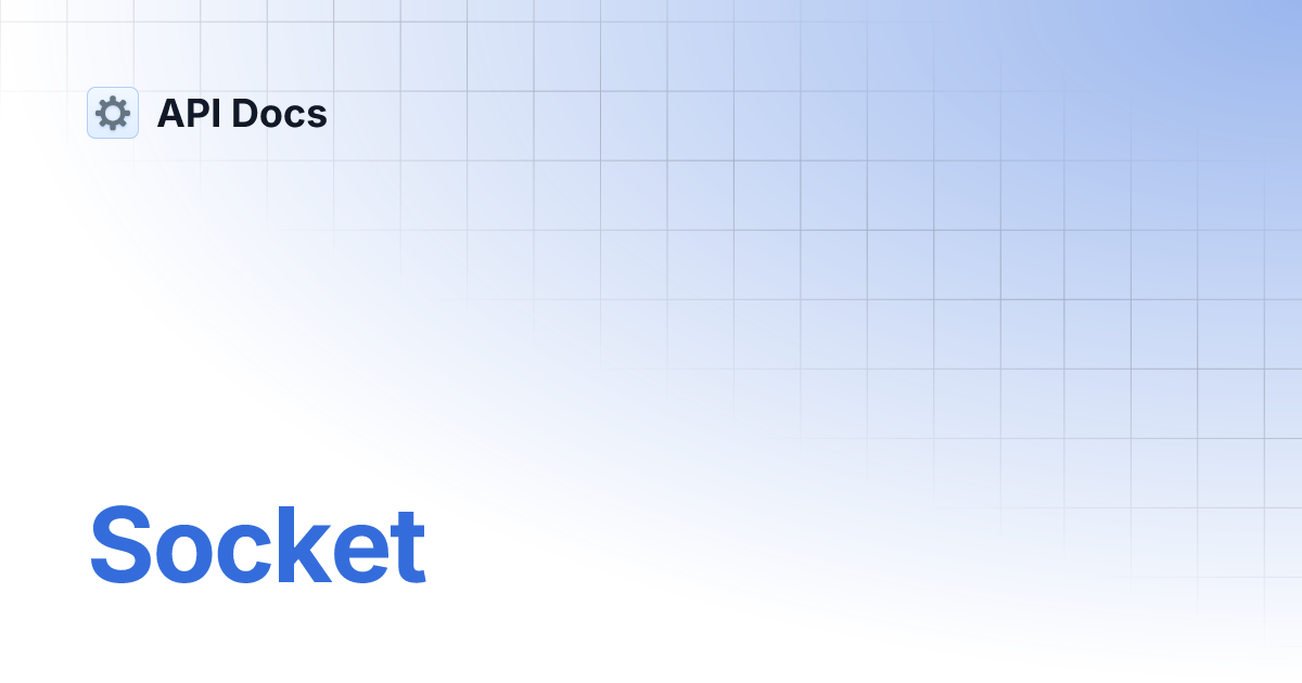 Socket Api Docs 0965
